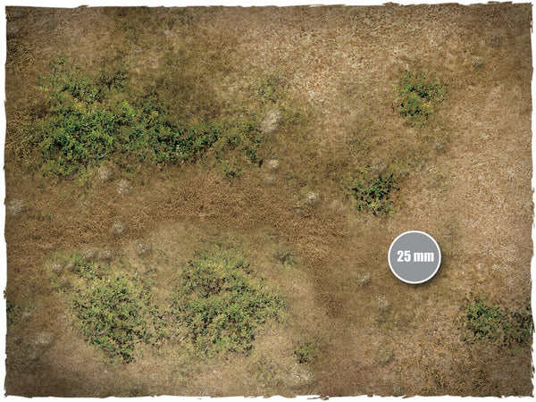 Savanna design battle mat, 6' x 4', 20cm white grid – BigRedBat's Shop